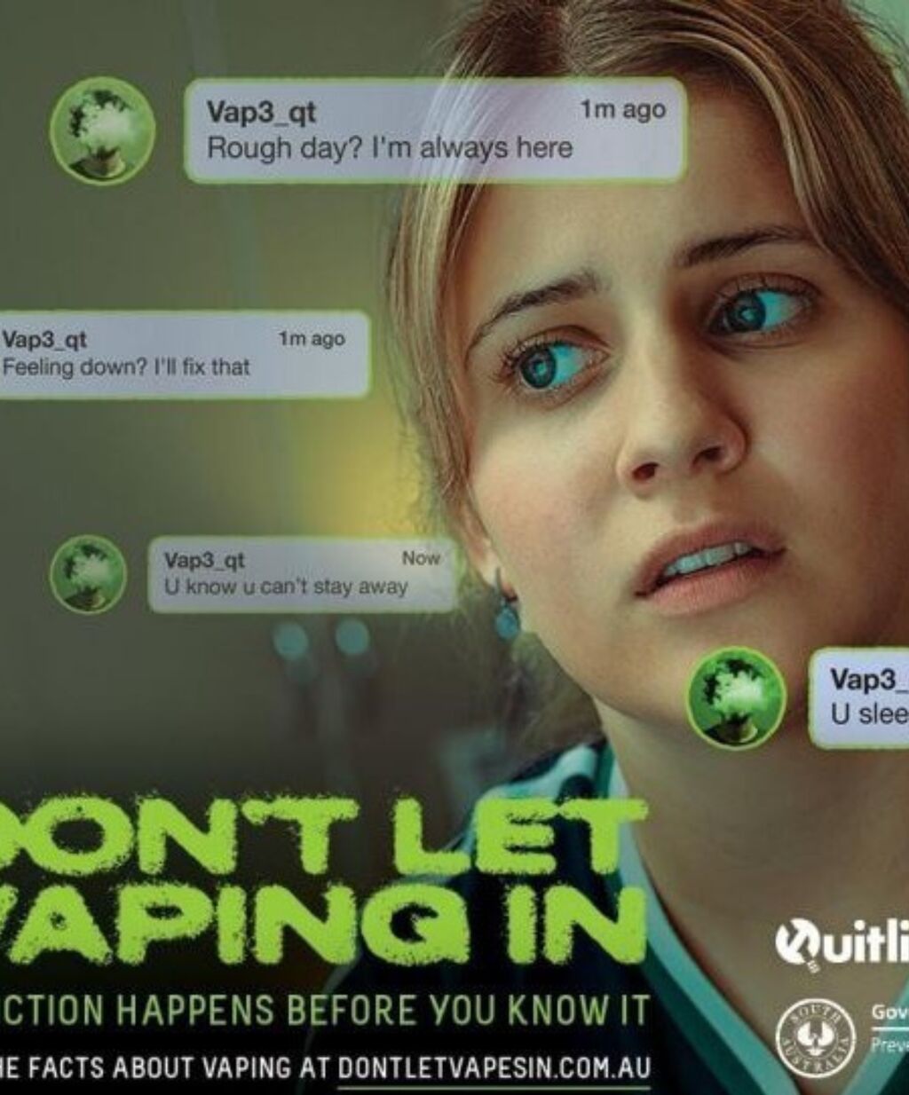 Interactive anti-vaping campaign slides into SA • Preventive Health SA