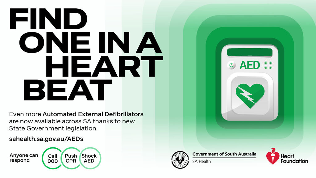 More AEDs across South Australia • Preventive Health SA
